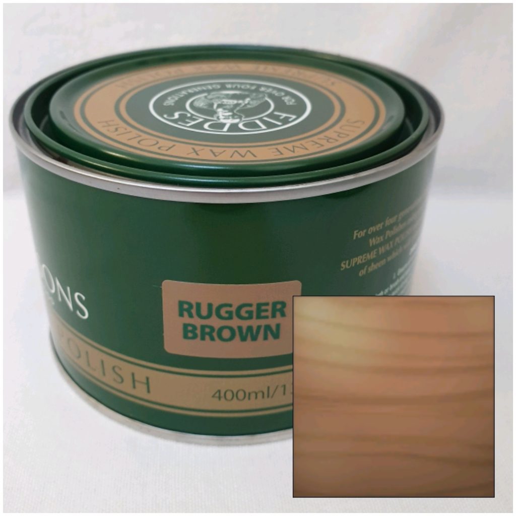 Fiddes Supreme Wax Polish Rugger Brown 400ml – Edging Tapes & DIY